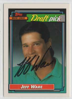 Jeff Ware 1992 Topps signed autographed card Toronto Blue Jays | eBay