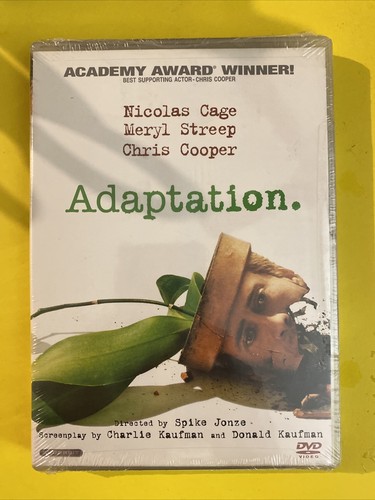 ADAPTATION (DVD 2003) NICHOLAS CAGE - BRAND NEW FACTORY SEALED - FREE ...