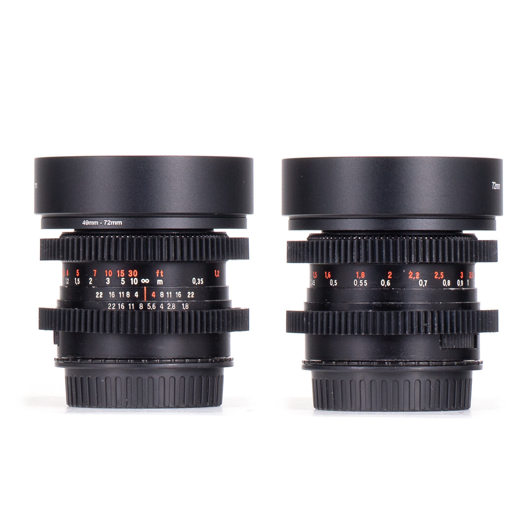 Carl Zeiss 28/35/50/80/135mm Cine Mod Lenses Set For Canon EF Mount w ...