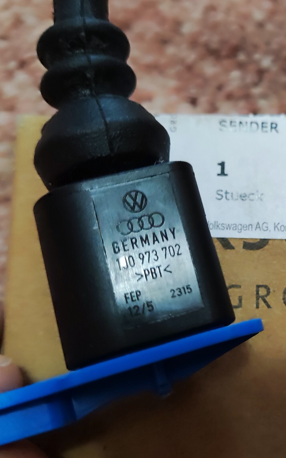 Genuine Volkswagen AUDI SKODA Seat Front Brake Pad Wear Sensor ...