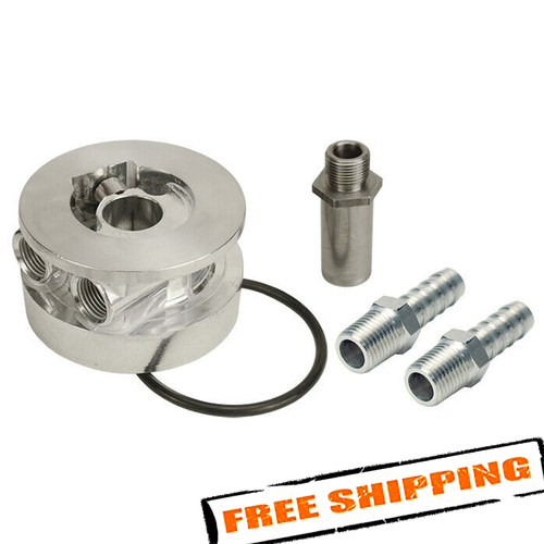 Derale 15720 GM Thermostatic Sandwich Adapter Kit with 1/2" NPT Ports ...