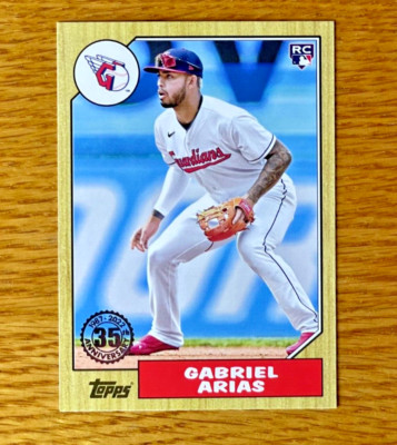 GABRIEL ARIAS 2022 Topps Update Series #87TBU-47 Rookie RC '87 35th ...