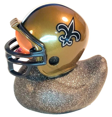 FREE SHIP - MATTE GLITTER NFL FOOTBALL PLAYER RUBBER DUCK SAINTS MINI ...