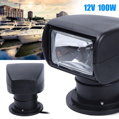 Remote Control Searchlight Spotlight 360° Rotating 2500LM For Marine ...