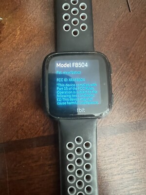 Fitbit Versa Smart Watch FB504 - Black | eBay
