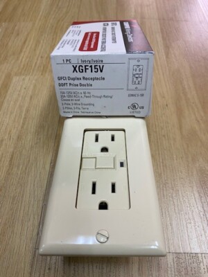 GFCI Duplex Receptacle Cooper # XGF15V - Ivory | eBay