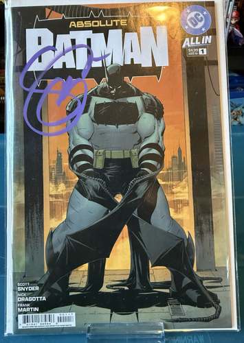 Absolute Batman #1 NM 7th Printing Signed by Scott Snyder w/ COA DC ...