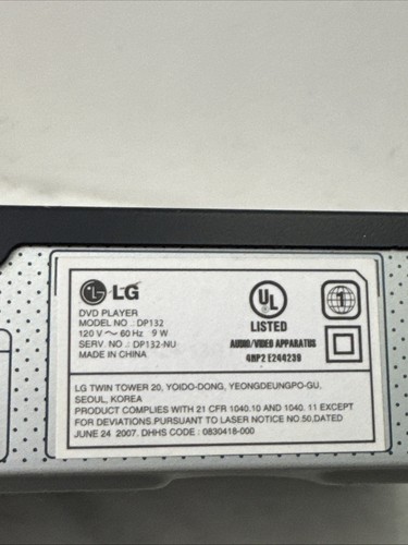 LG DP132 DVD Player Tested and Working With Remote | eBay
