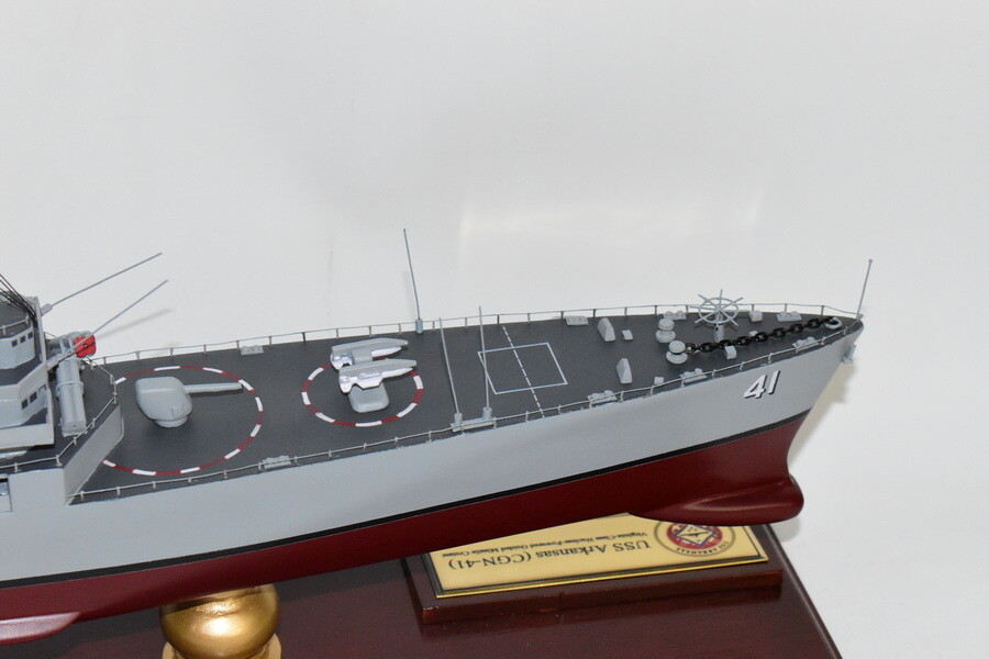 USS Arkansas CGN-41 Model, 24-Inch, Navy, Mahogany, Virginia Class | eBay
