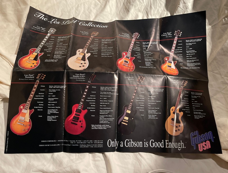 1993 "THE LES PAUL COLLECTION" GIBSON USA SLASH/ LES PAUL STANDARD ...