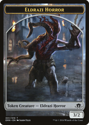 10 Token Cards - ELDRAZI HORROR Tokens - Eldritch Moon (EMN) - Magic ...