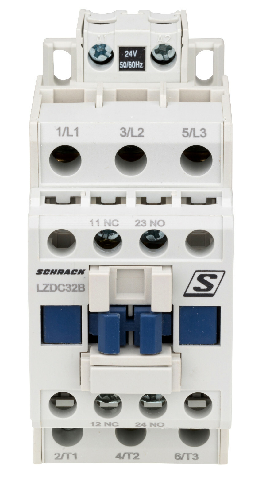 Contactor SCHRACK Cubico Classic AC3 15kW/32A 400V, 1NO+1NC 24VAC or ...