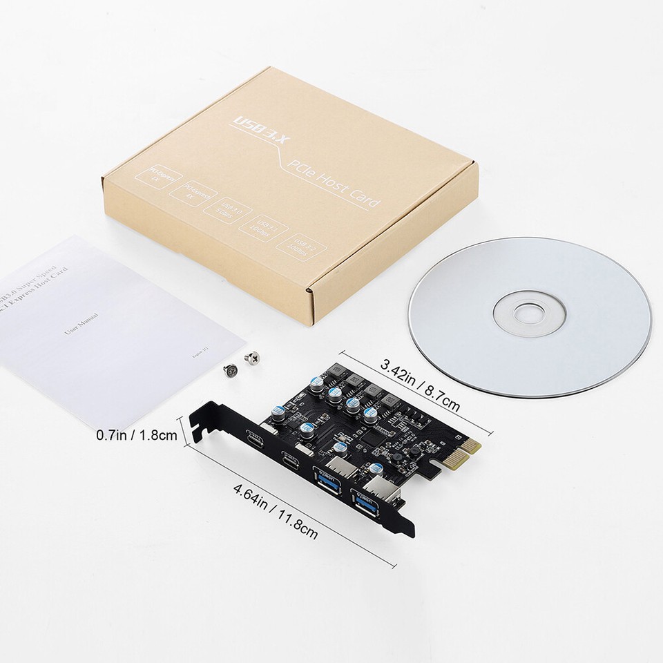 PCIE Expansion Card Convenient USB3.0 PCI Extension Card for Windows ...