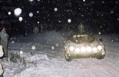 Simo Lampinen Arne Hertz Lancia Stratos HF 1976 WRC Rally Racing Old ...