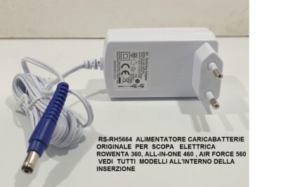 RS-RH5664 CARICABATTERIA ALIMENTATORE PER ROWENTA AIR FORCE 360° RH9079 ...