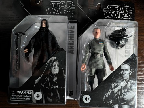 Star Wars Black Series Archive Grand Moth Tarkin Emperor Palpatine Set ...