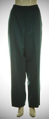 Koret Womens Pants Size 16 Teal Blue Solid Straight Leg Dress Slacks ...