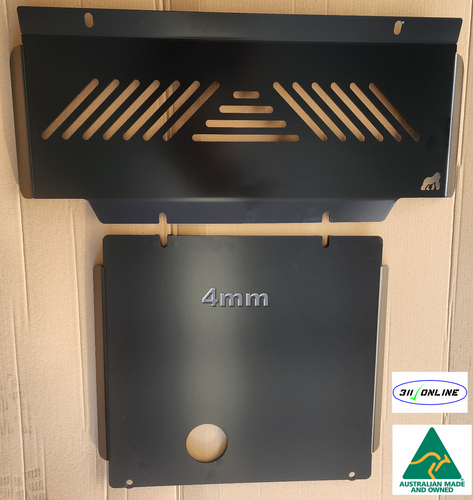 Bash Plate Set 2 Piece set (Black) will Fit and Suit Isuzu DMax 2021 ...