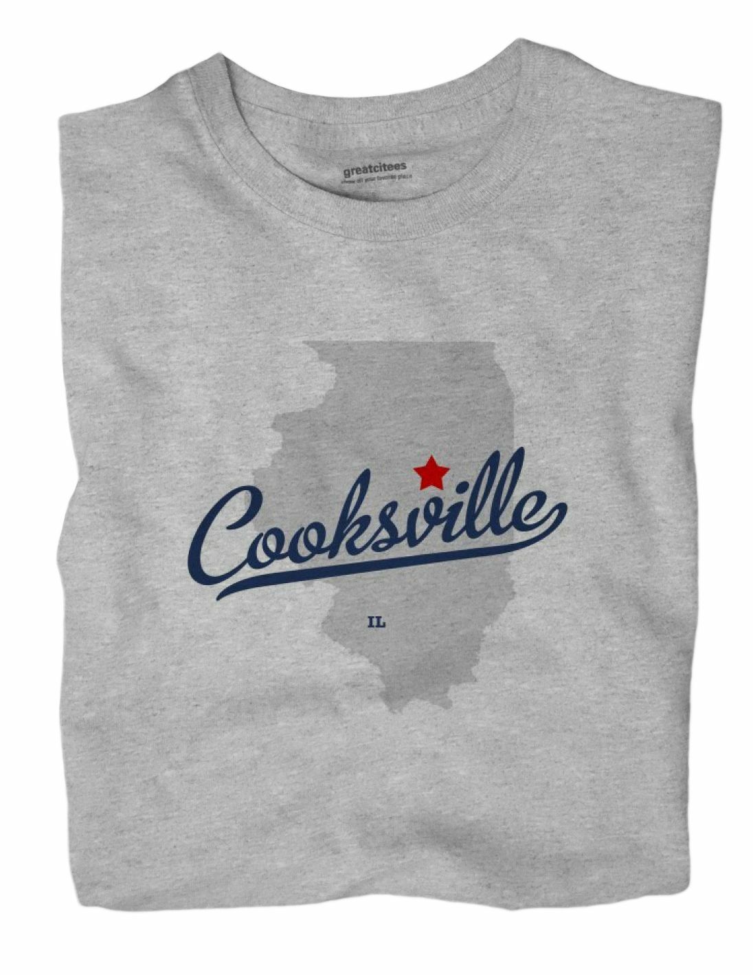 Cooksville Illinois IL T-Shirt MAP | eBay
