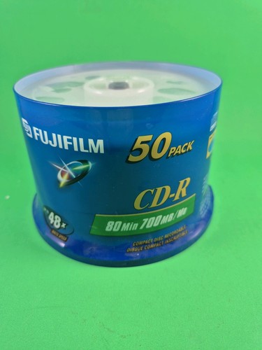 FUJIFILM CD-R 80 MIN. 700MB 50 PACK NEW SEALED Package 48X SPEED | eBay