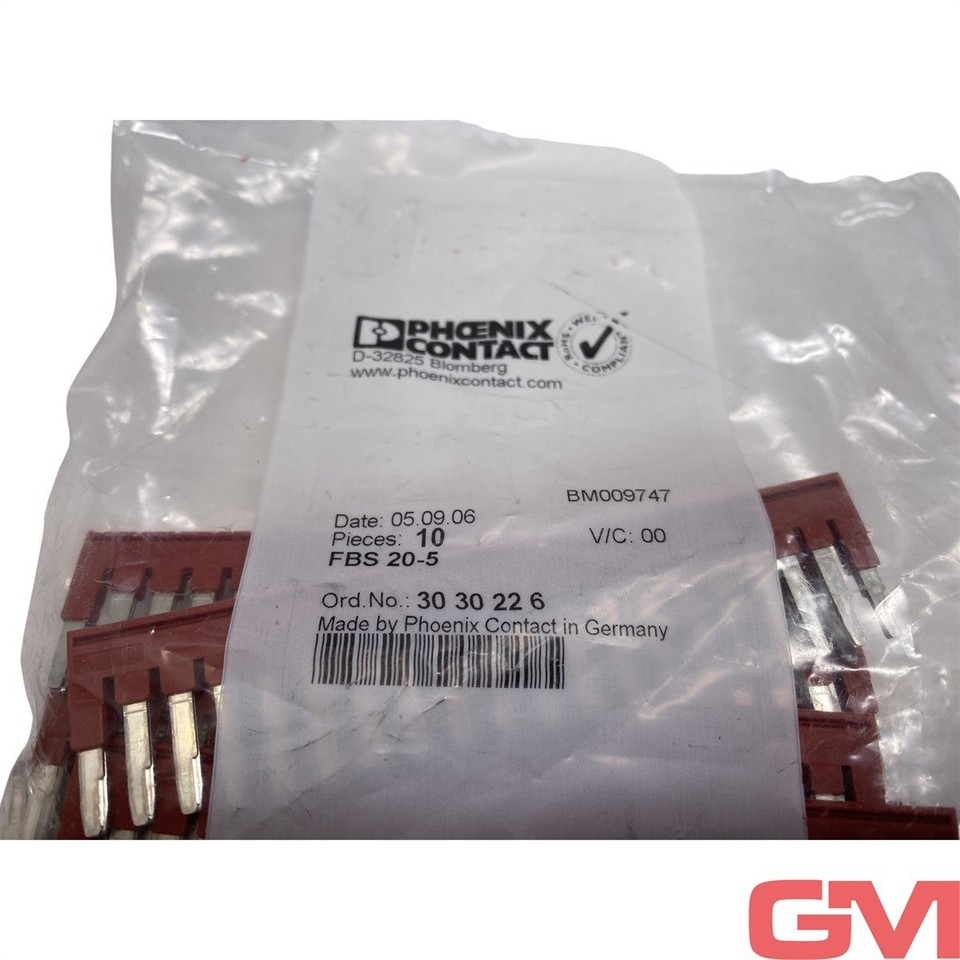VE 10x Phoenix Contact Steckbrücke FBS 20-5 plug-in bridge 3030226 | eBay