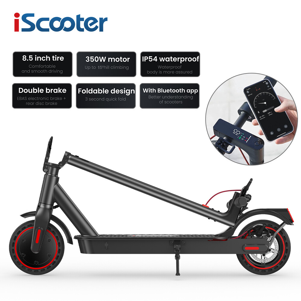 Electric Scooter Adult 350W Motor 30KM Long Range Foldable Commuting E ...