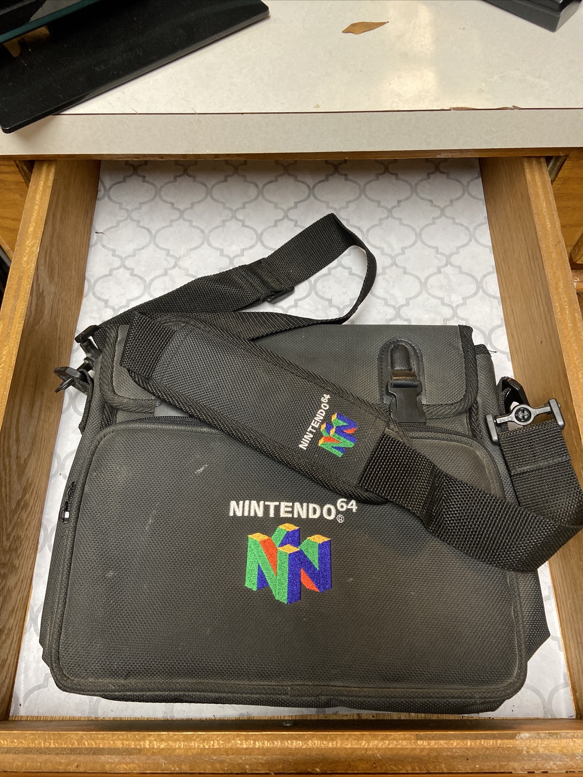 Vintage Official Nintendo 64 Padded System Soft Carrying Case Travel ...
