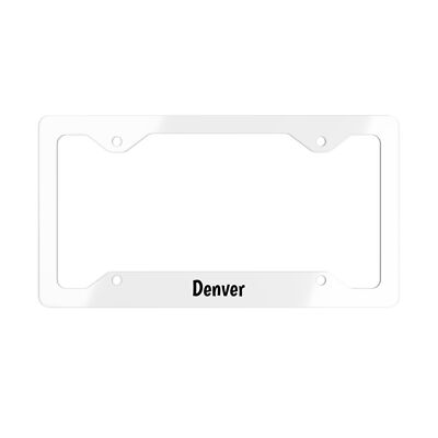 Denver Metal License Plate Frame | eBay