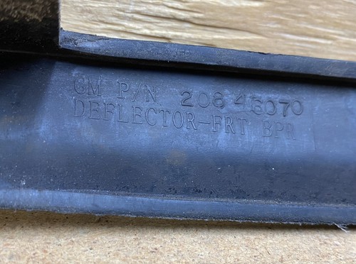 2010-2016 Cadillac SRX Front Bumper Lower Air Deflector 20846070 GM OEM ...