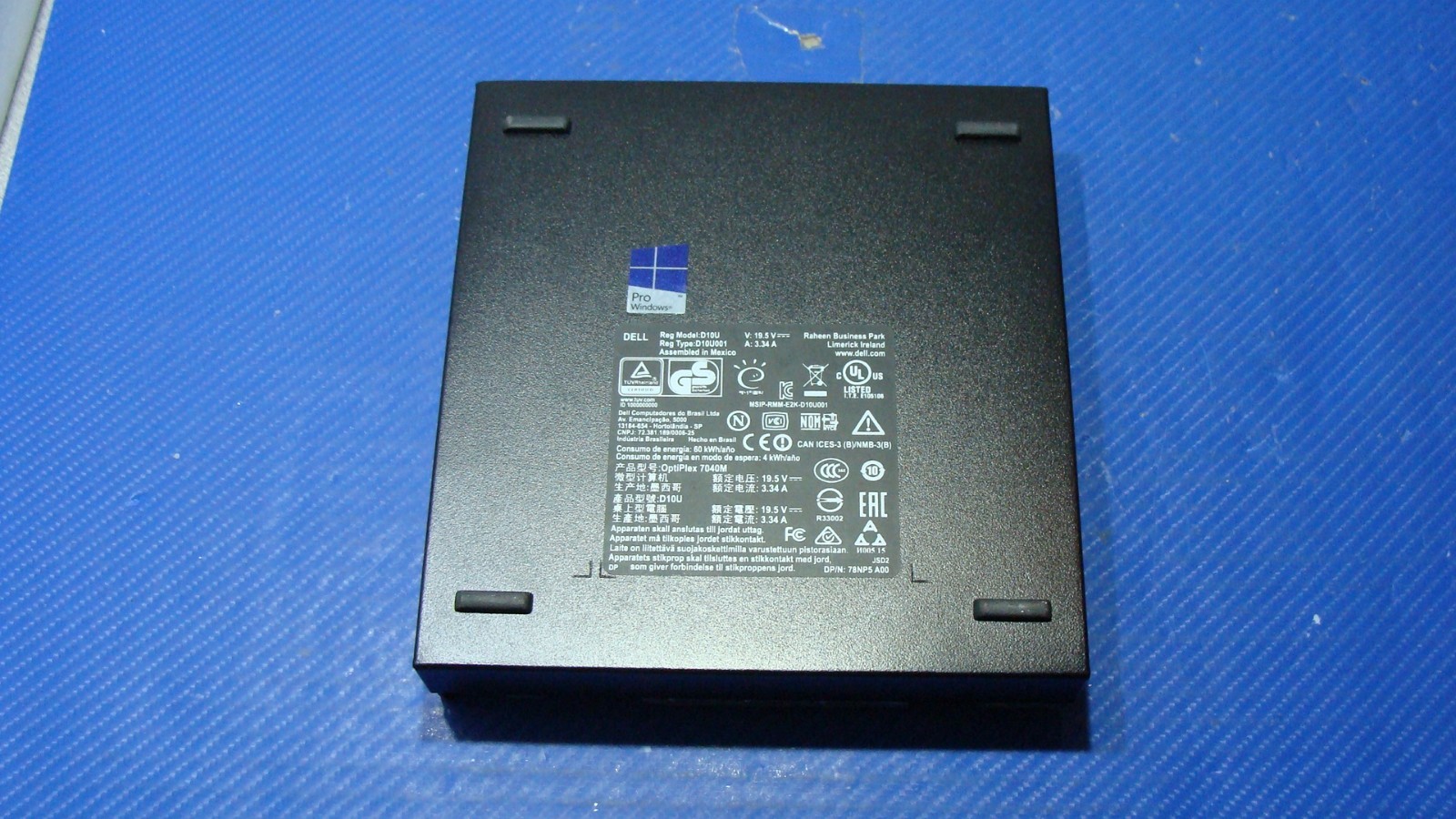 Dell Optiplex 7040M Genuine Desktop Bottom Case D10U GX18182 40VY2 GLP ...