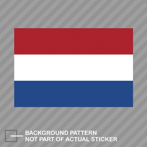 Dutch Flag Sticker Decal Vinyl Netherlands | eBay
