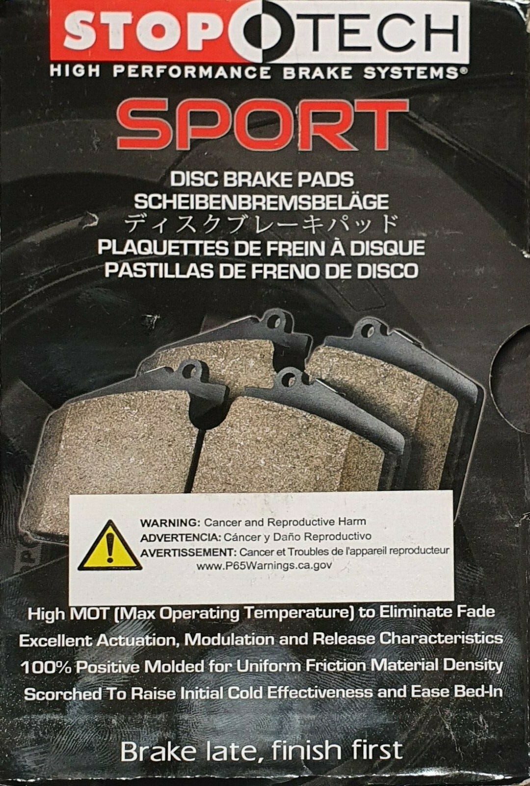 Stoptech Sport Celica ST202/ ST182 & ST185/ ST16# Rear Brake Pad Set ...