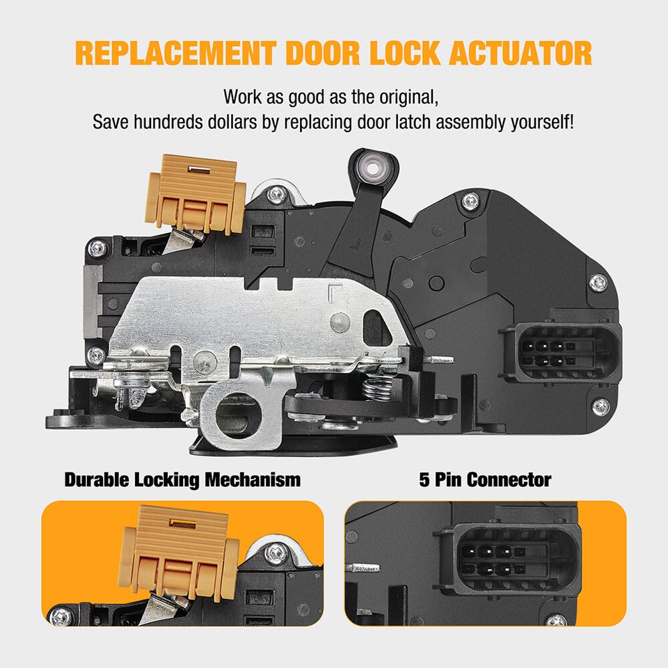 Front Door Lock Actuator For 2010-2014 Chevy Silverado GMC Sierra ...