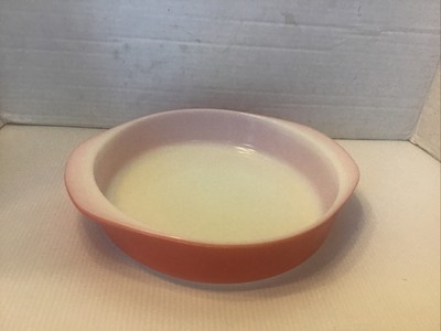 Vintage PYREX Flamingo Pink 221 Round Baking Dish Pie Cake Pan 8 Inch ...
