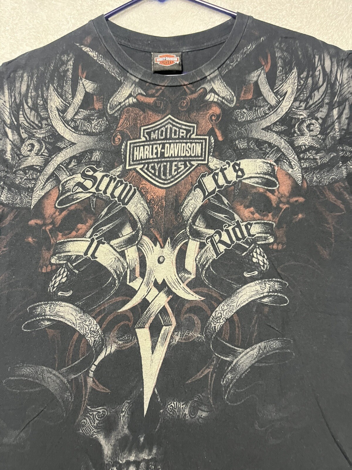 Harley Davidson Motorcycle Ghost Rider Longhorn Texas… - Gem