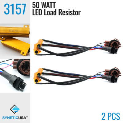 3157 Decoder Load Resistor Fix LED Turn Signal Hyper Flash Error Free ...