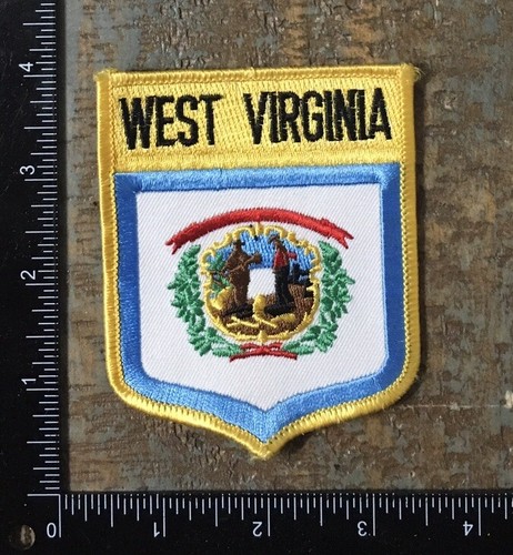 Vintage WEST VIRGINIA State Flag Emblem Embroidered Sew-On Patch | eBay