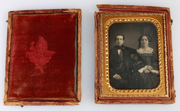 DAGUERREOTYPE OF WELL DRESSED COUPLE 3X4 PLATE RARE EARLY | eBay