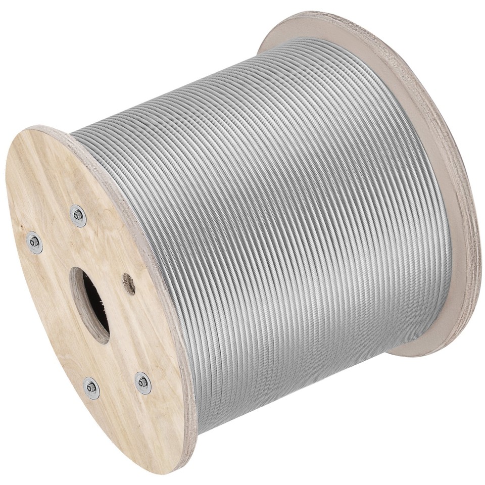 Uimoso T304 Stainless Steel Cable Wire Rope,1/4",7x19,200ft HIGH ...