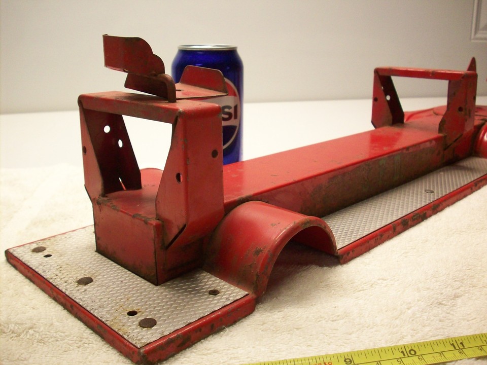 STRUCTO Fire Truck Trailer pressed steel toy PARTS RESTORE lowboy ...