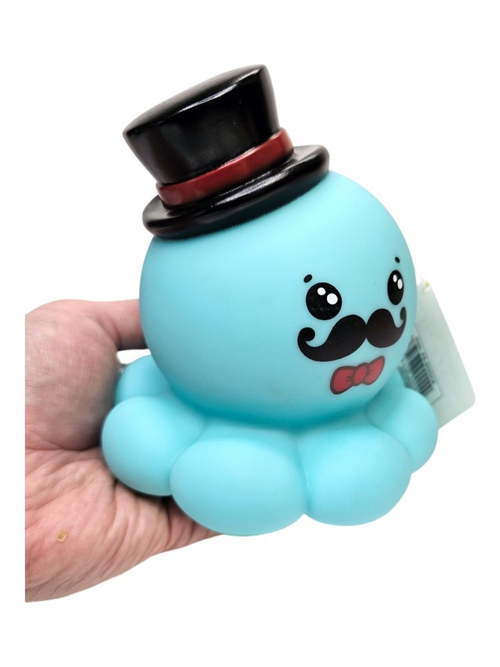 Big Rubber Octopus (5-6" Tall) Fun Bath Toy and Carnival Game Prize ...