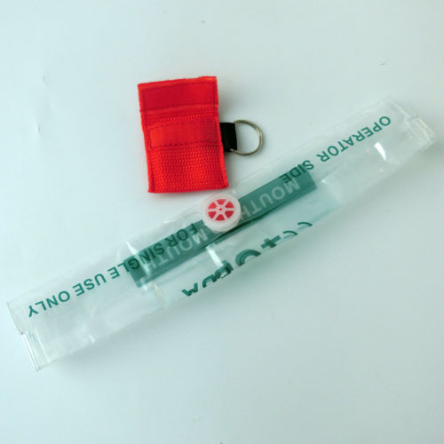 100 pcs CPR MASK WITH KEYCHAIN CPR FACE SHIELD AED FIRST AID TRAINING ...
