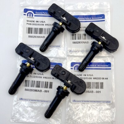 GENUINE 4PCS NEW 56029398AB FOR CHRYSLER JEEP DODGE TPMS TIRE PRESSURE ...
