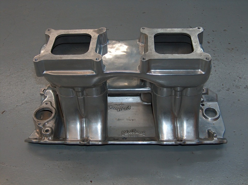 Vintage Edelbrock BB Chevy 2x4 Tunnel Ram Intake Manifold UR2X Chipped ...