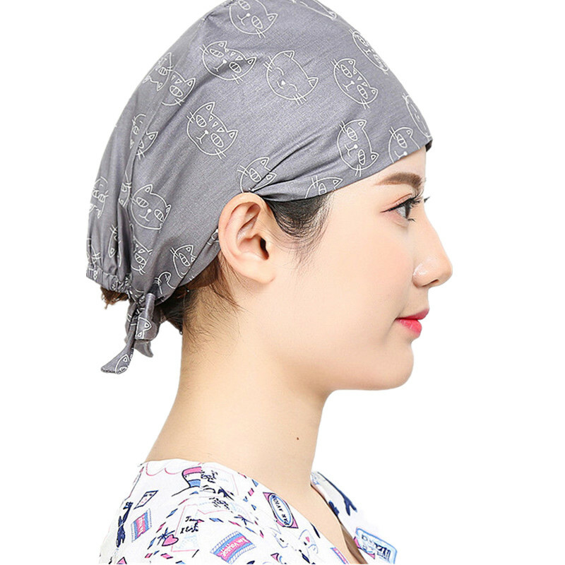 Medical Cap Doctor Surgical Hat Work Scrub Clean Nurse Head Cover ...