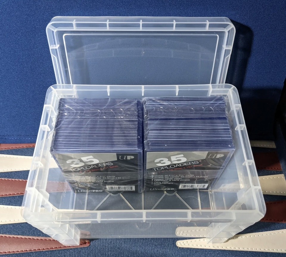 Premium Toploader Storage Box Vault Stackable Case (HOLDS 120 ...