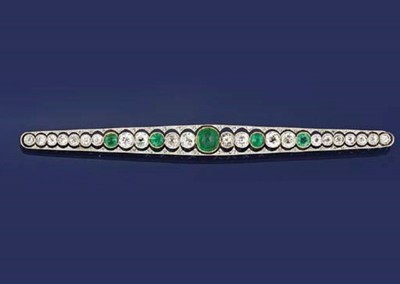 Syn Emerald Tie Pin For Men's Handmade 925 Sterling Silver Auction CZ ...