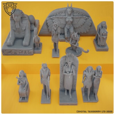 Egyptian God Statues miniatures for 28mm tabletop gaming | eBay