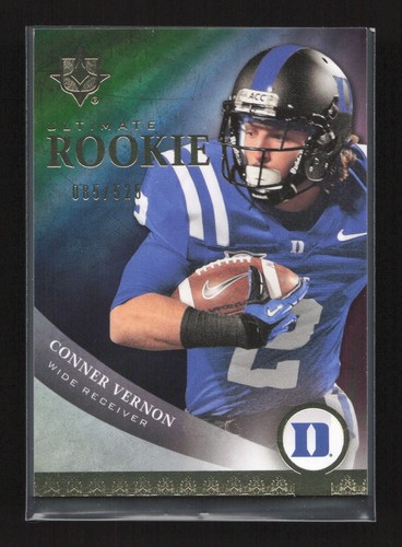 2013 Upper Deck Ultimate Rookie 085/525 Conner Vernon RC #28 Duke Blue ...