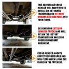 Adjustable LS LT 2WD C10 C20 Transmission Cross Member For 1963-87 ...